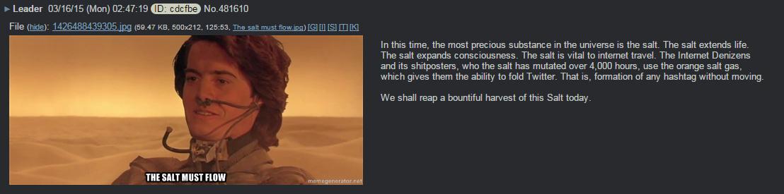 By our combined power we summon NaCl, Lord of Sodium! : r/Eve