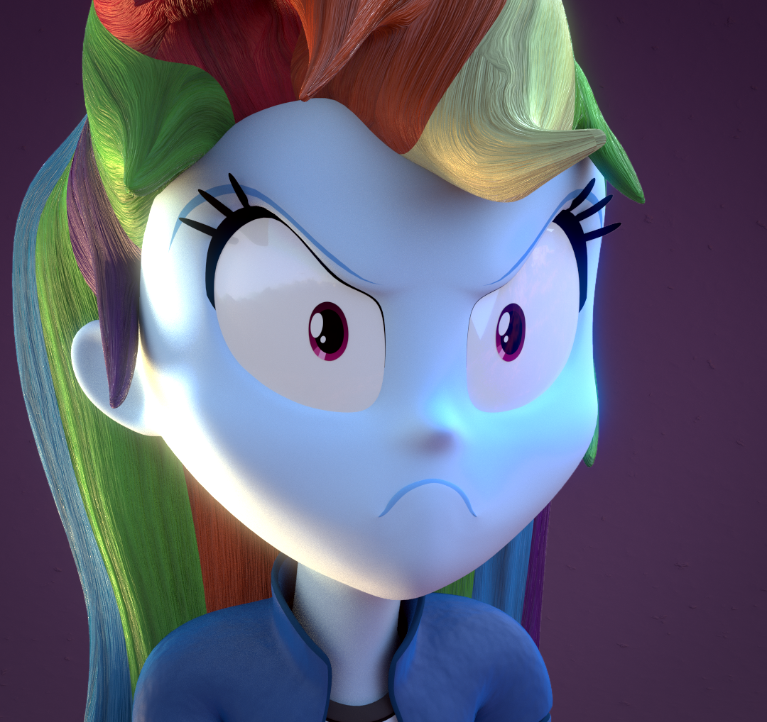 Rarity Angry Face