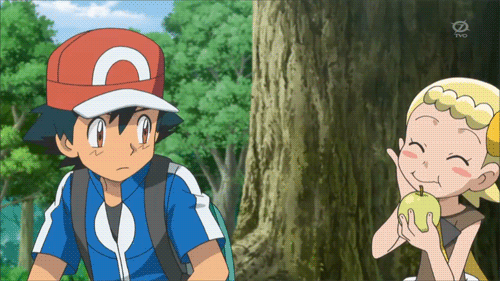 Safebooru - animated animated gif apple blush eating eureka (pokemon ...
