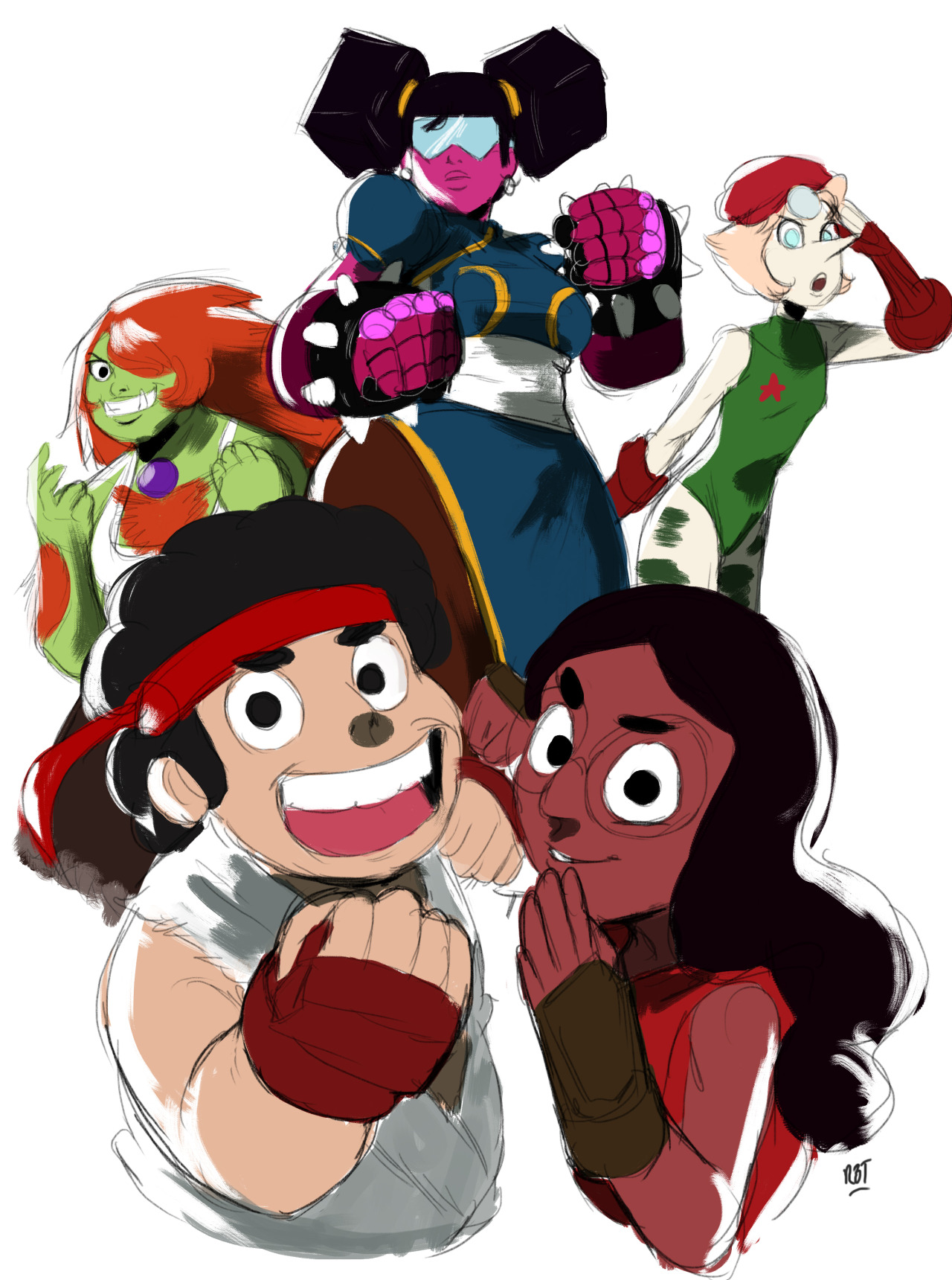 Garnet is dressed for Street Fighting : r/stevenuniverse