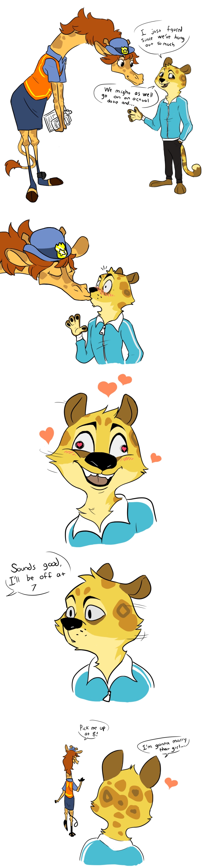 I have to know who this giraffe cop character is and who drew her. : r ...