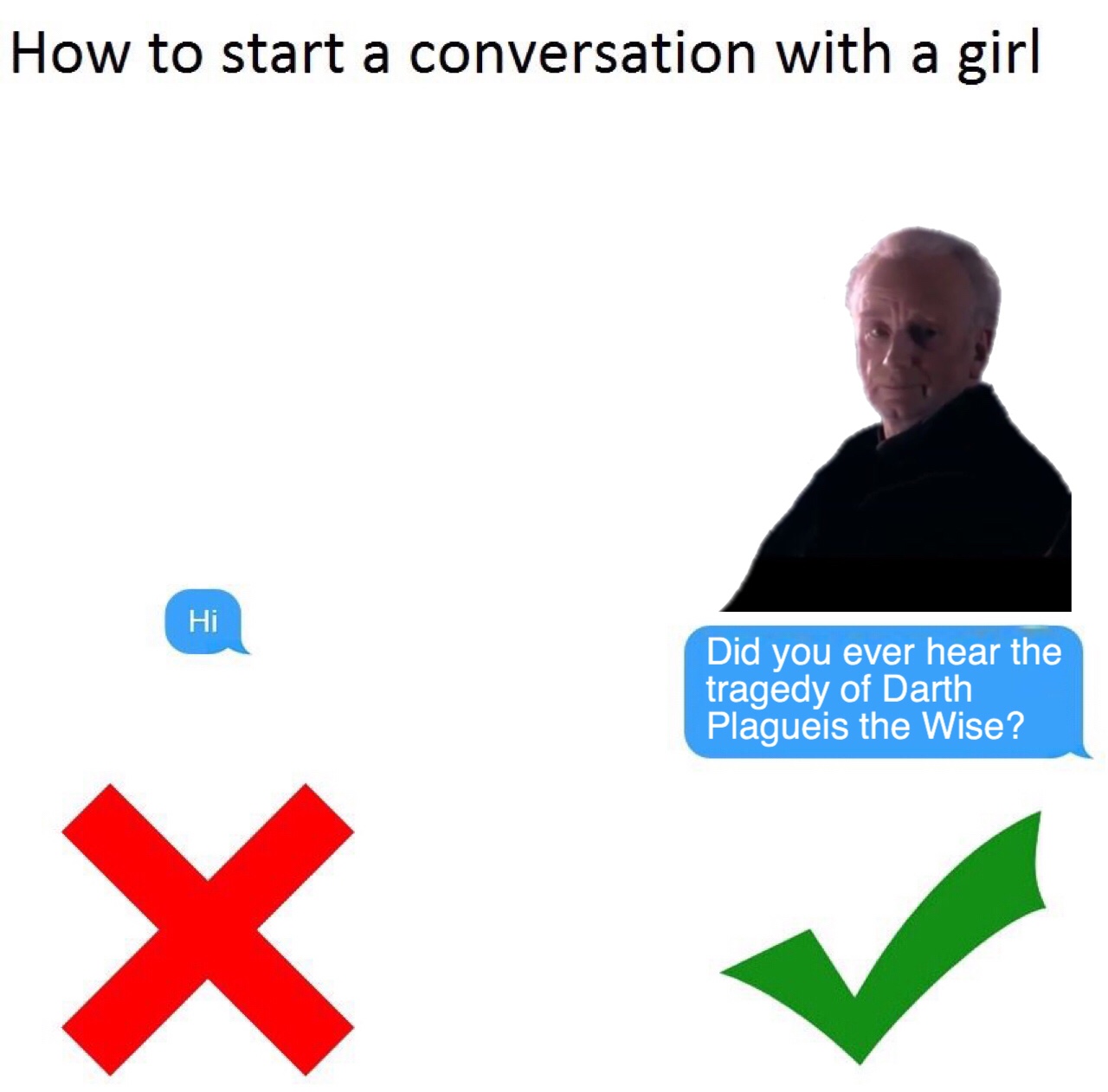 how to start a conversation. : r/PrequelMemes